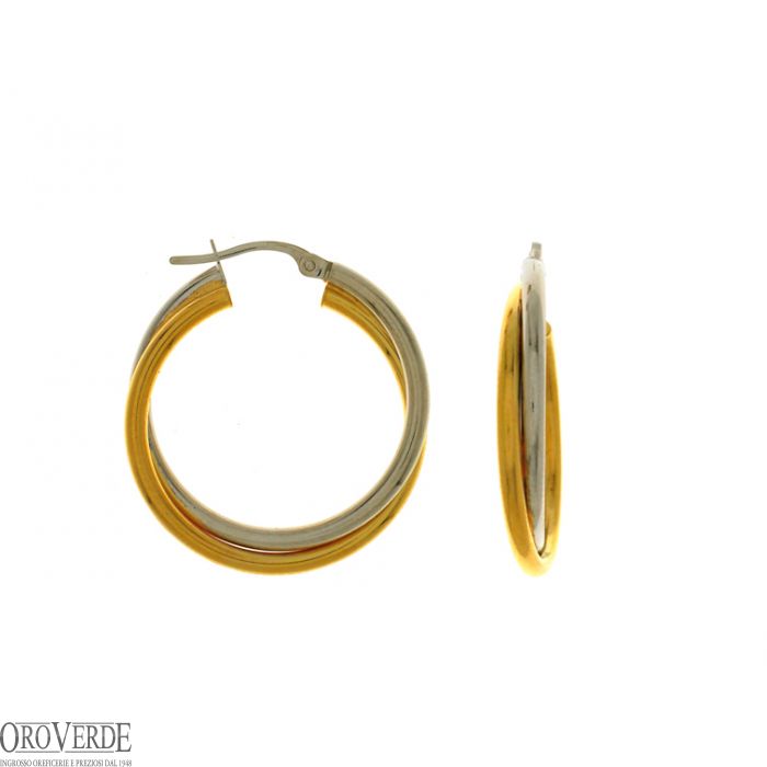 cerchi doppia canna lucidi con gancio a baionetta diam.20mm.